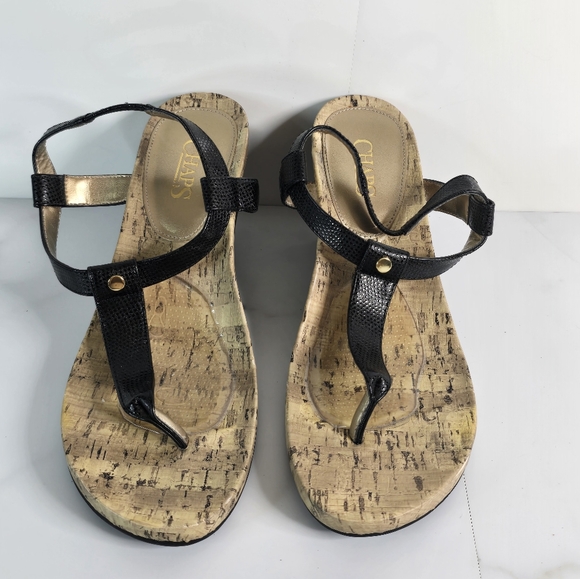 Chaps | Shoes | Chaps Wedge Sandals 95b | Poshmark